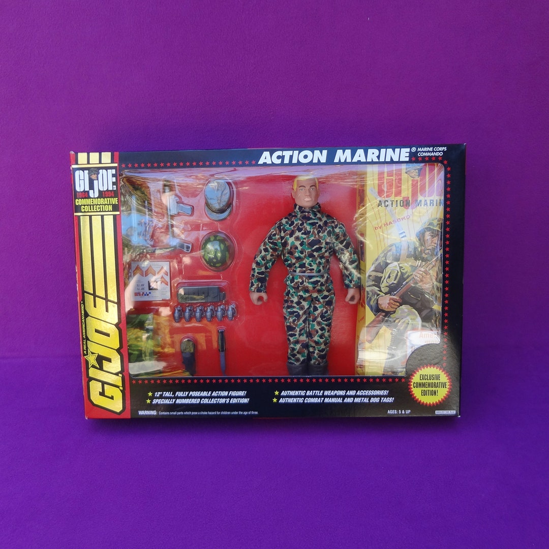 G.I. Joe Commemorative Collection Blonde Hair Action Marine Figure ...