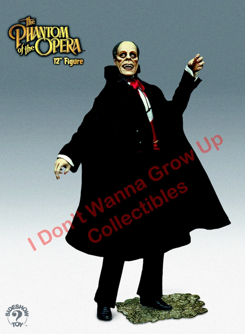 Sideshow Phantom of the Opera New Lon Chaney 12 1/6 Scale | Etsy