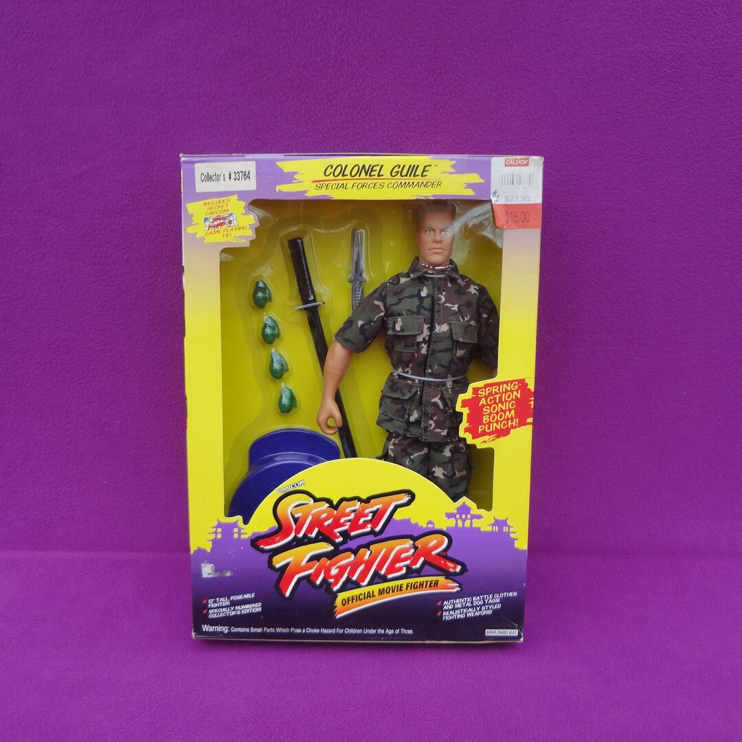 Colonel Guile 1993 Vintage Special Forces Commander Street Fighter ...