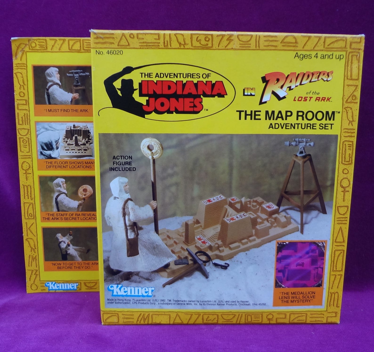 1982 the Map Room, Indiana Jones Raiders of the Lost Ark Play Set for 3 ...