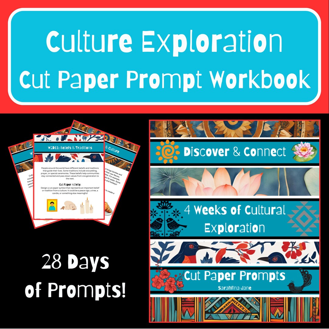 Discover & Connect: 4 Weeks of Cultural Exploration - A Cut Paper Art ...