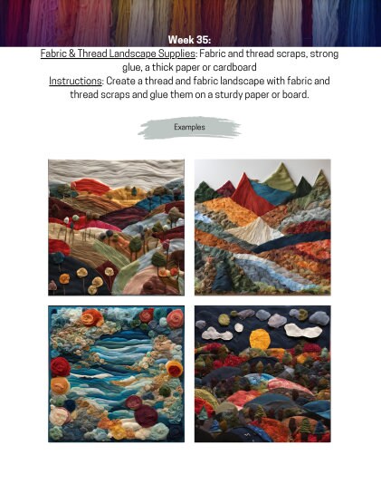 Elementary/ Middle School Advanced Fine Art 40 Week Idea Book - Digital ...