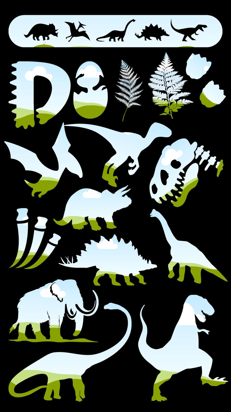 Jurassic Dinosaur Canva Frames - for Use With Canva Free or Premium! - Etsy