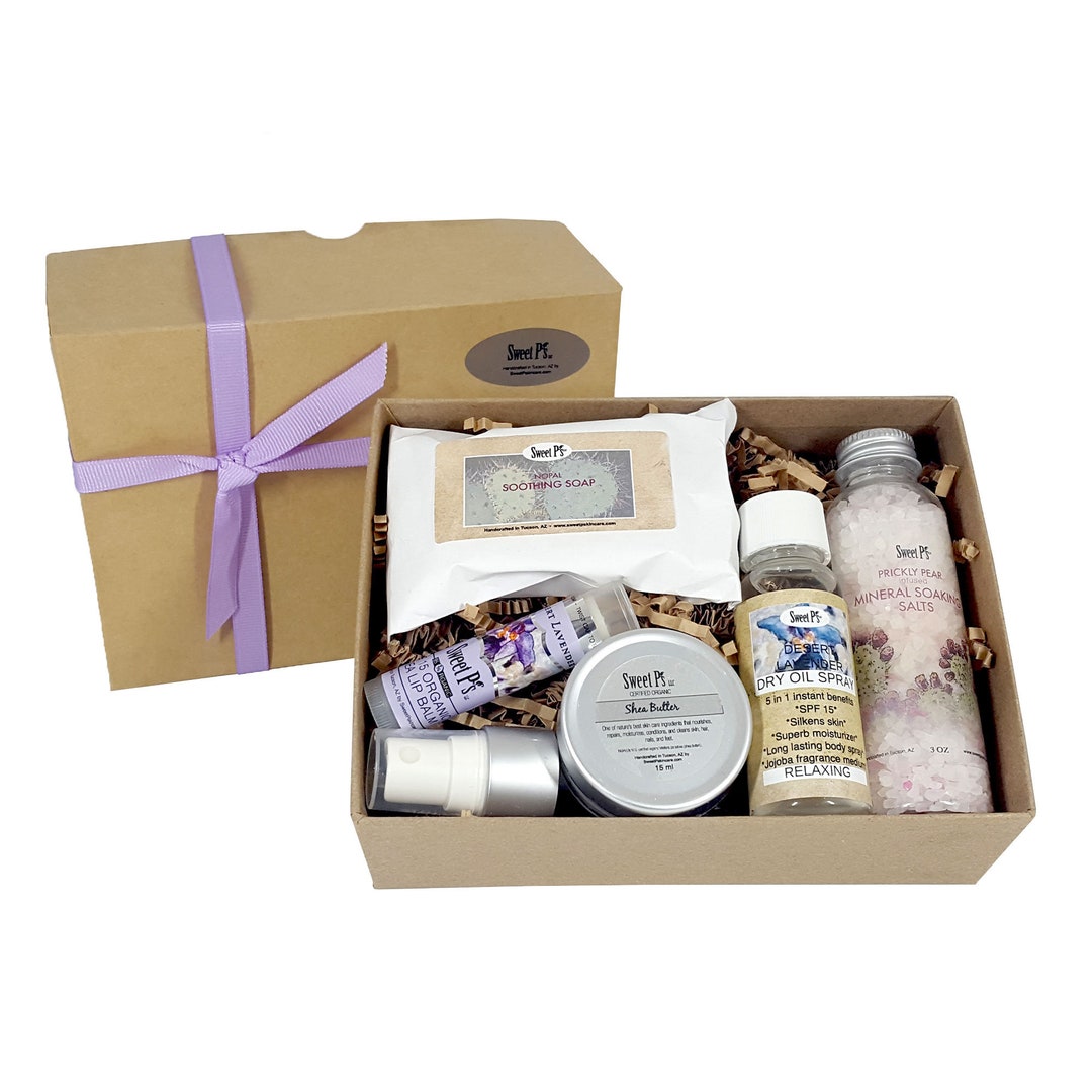 5 Piece Mini Spa Set Desert Lavender, Cruelty Free Skin Care, Made With ...
