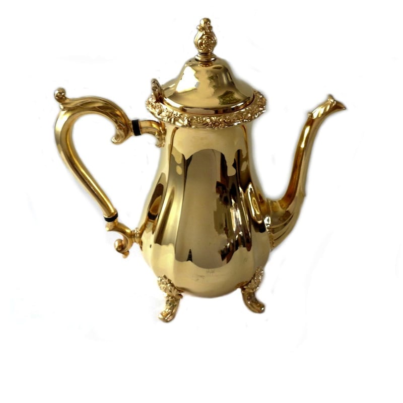 Gold Plated Tea Set - Etsy