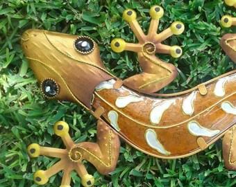Gecko art | Etsy