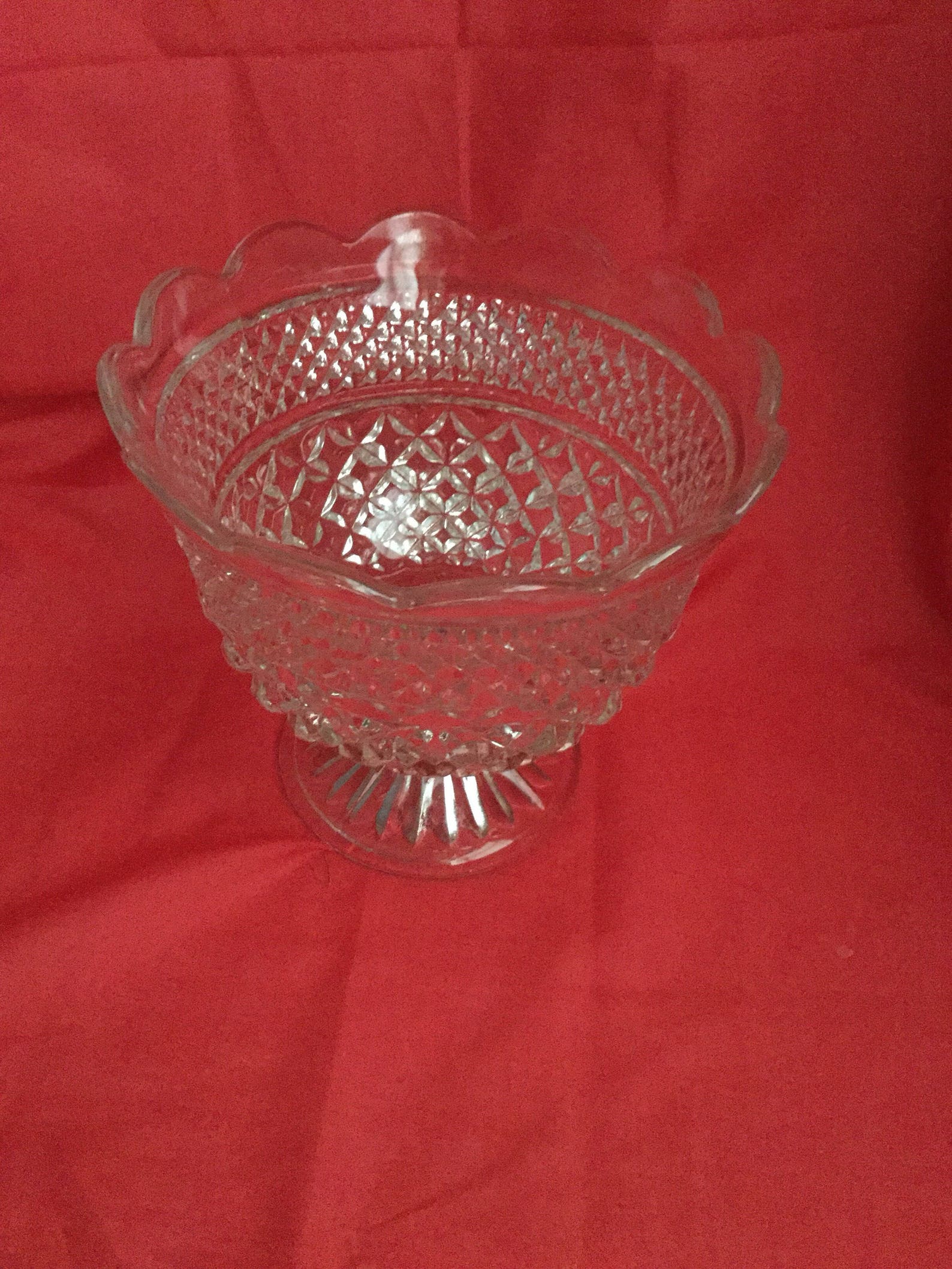 Indiana Glass Compote Bowl - Etsy