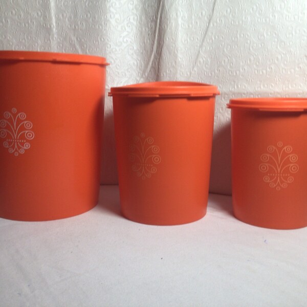 Vintage Tupperware Canisters - Etsy