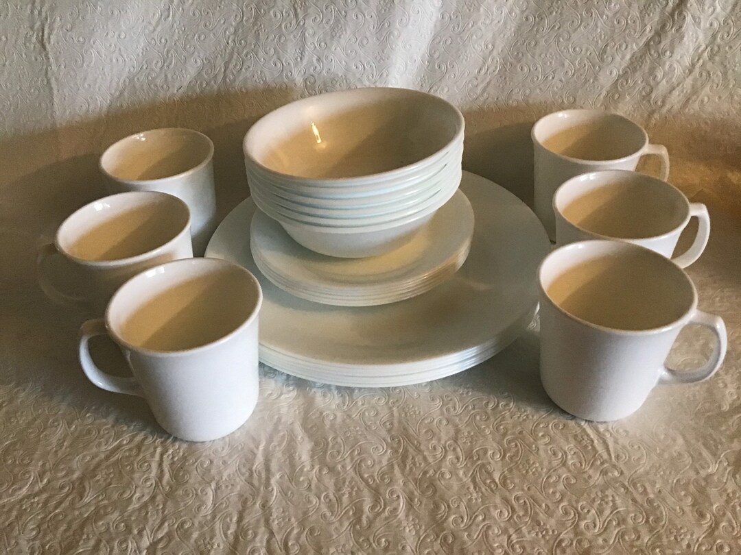 Vintage Corelle Winter Frost White - Etsy