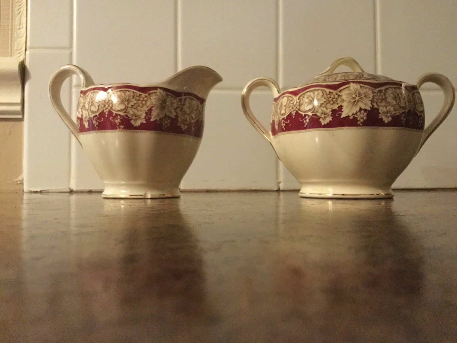 Vintage Grindley Sugar and Creamer - Etsy