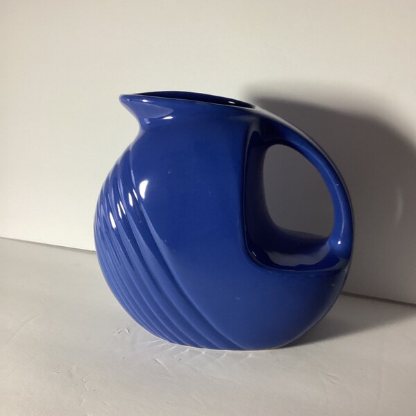Blue Ceramic Pitcher - Etsy