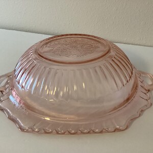 Pink Mayfair Depression Glass Bowl - Etsy