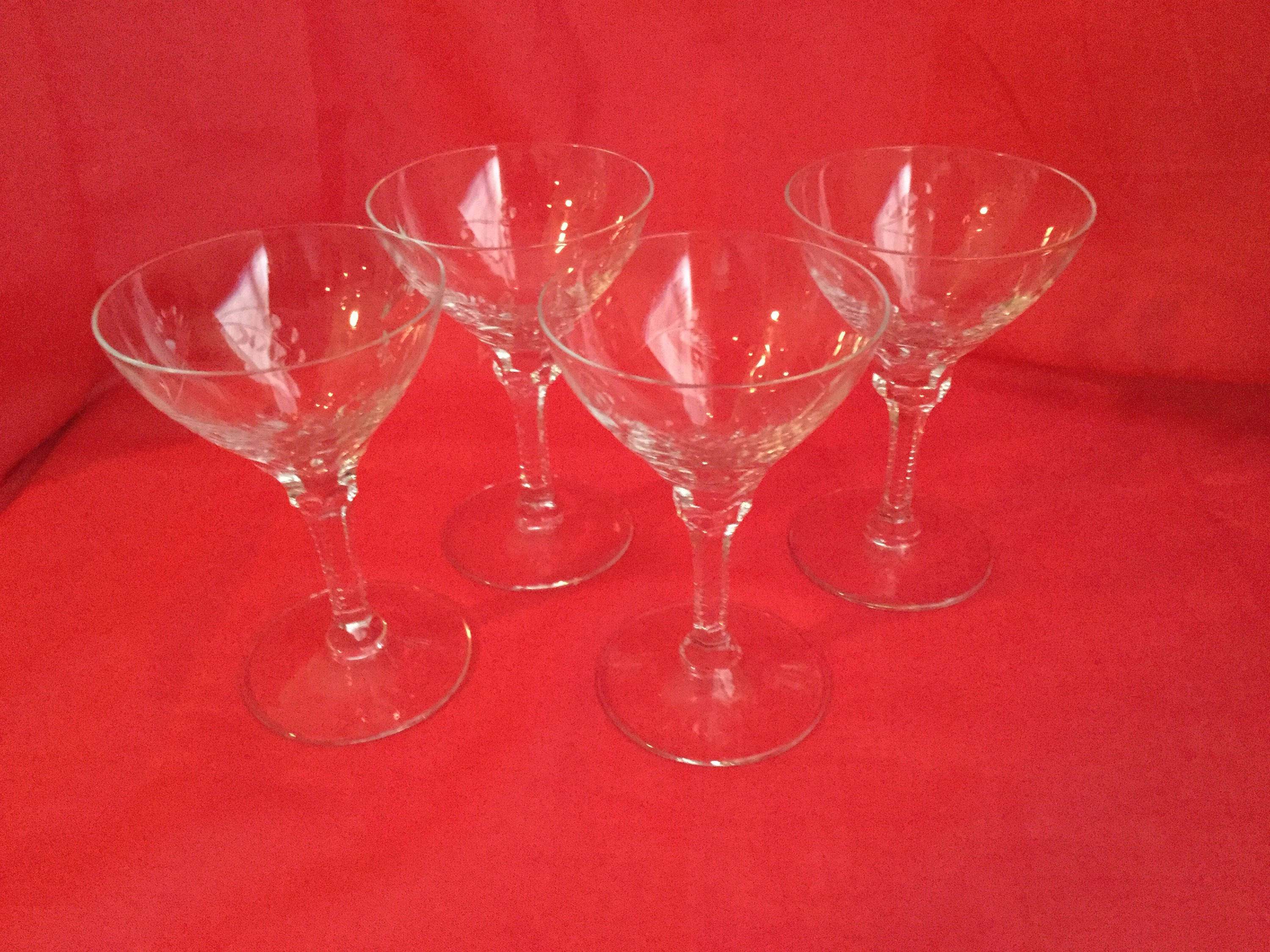 Crystal Etched 5 Inches Tall Drink Glasses - Etsy