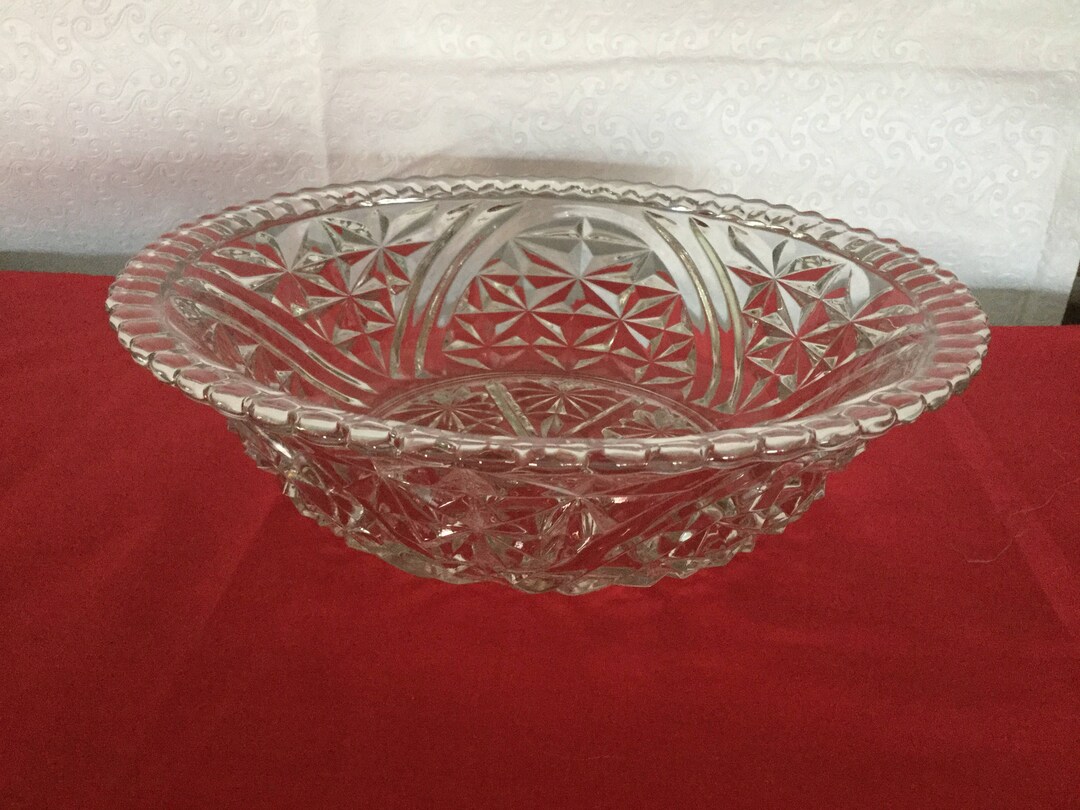 Anchor Hocking Stars and Bar Pattern Bowl. - Etsy