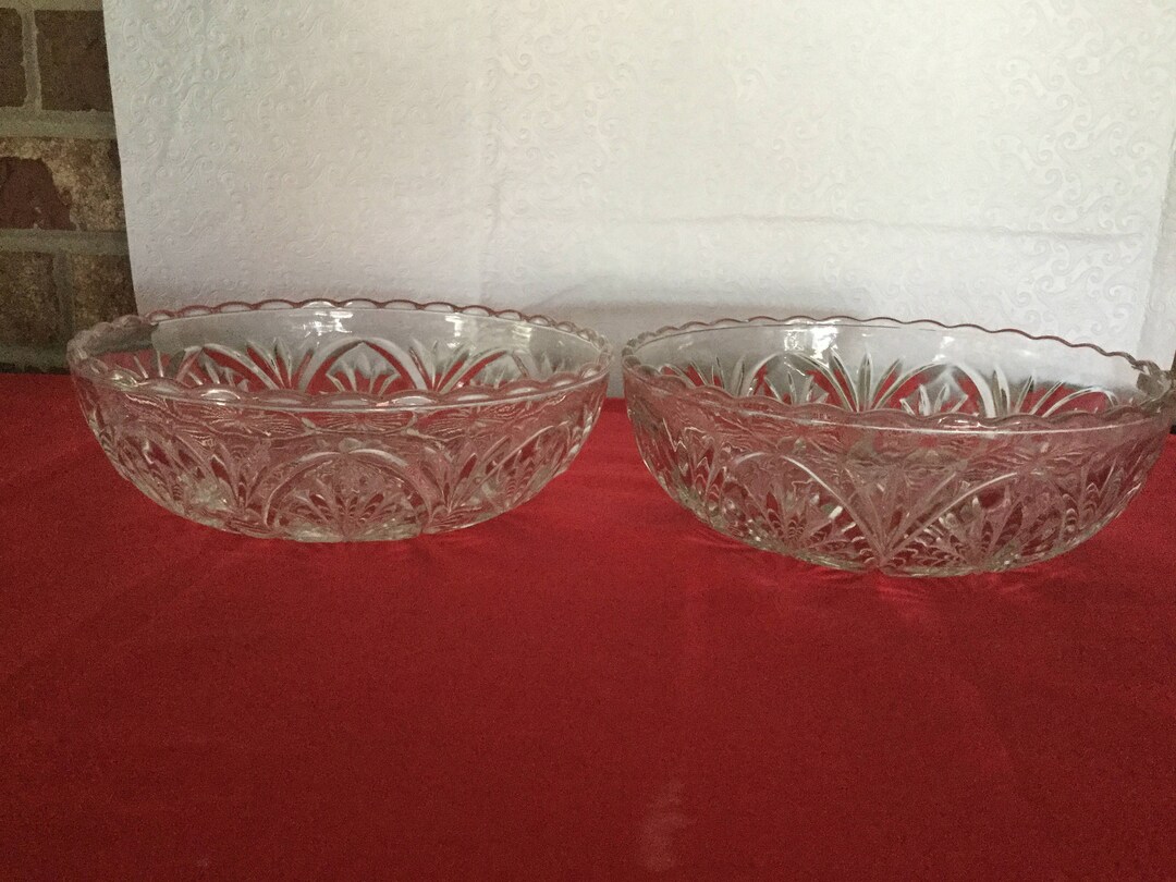 Vintage Anchor Hocking Serving Bowls - Etsy