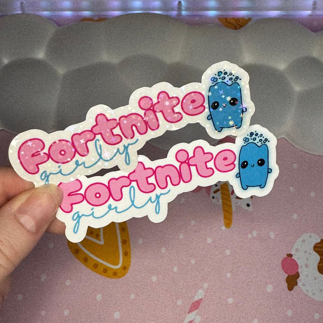 Battle Royale Girly Sticker - Pink Gamer Girly Sticker, Water Sprite ...