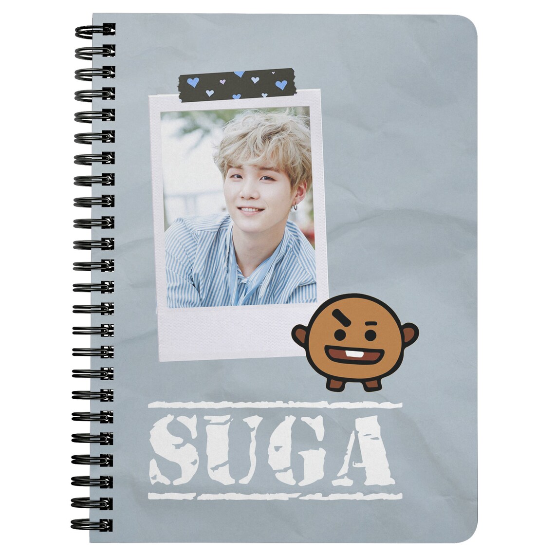 Suga Spiral Notebook Kpop Bullet Journal BTS Travel Journal - Etsy
