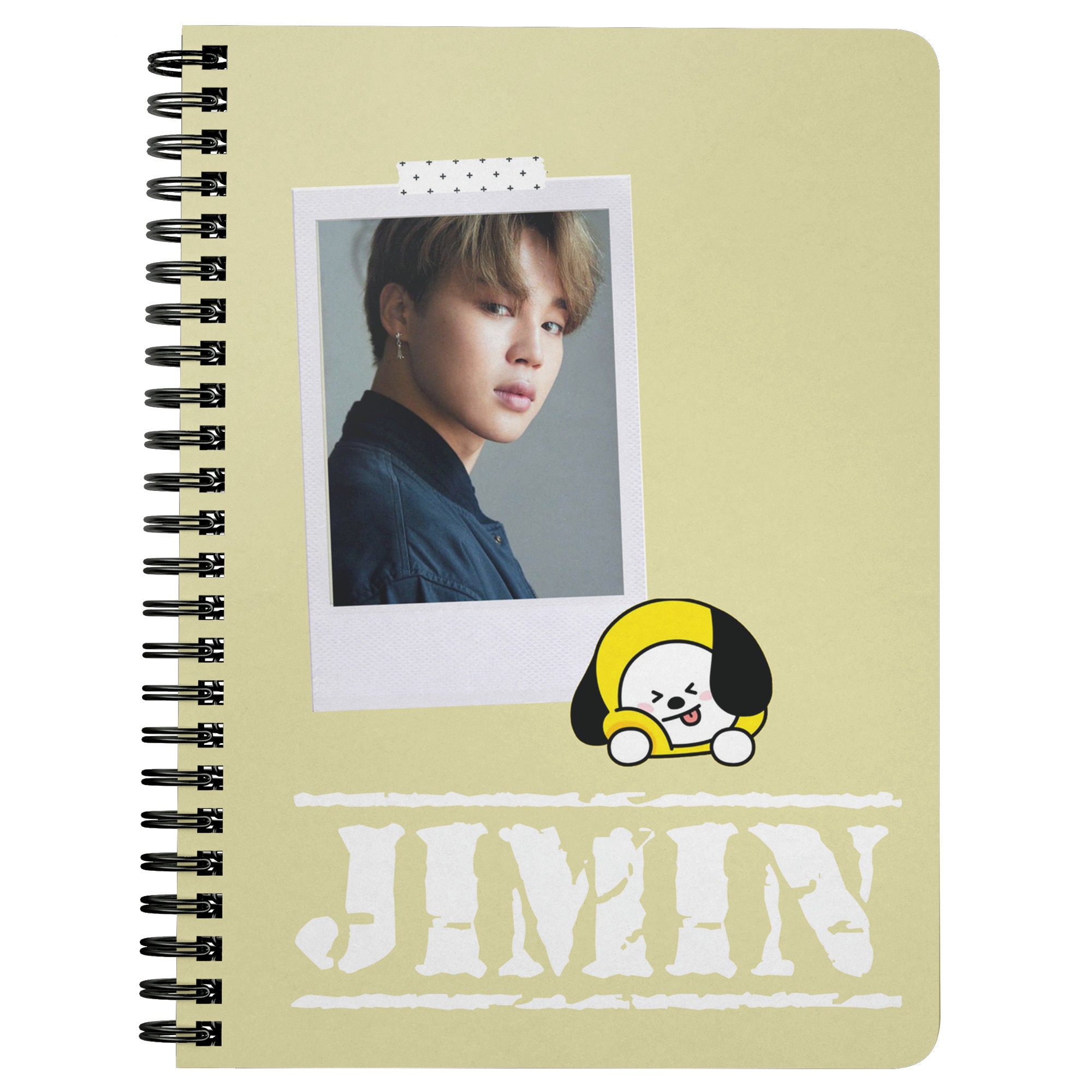 Jimin Spiral Notebook, Kpop Bullet Journal, BTS Travel Journal, BTS ...
