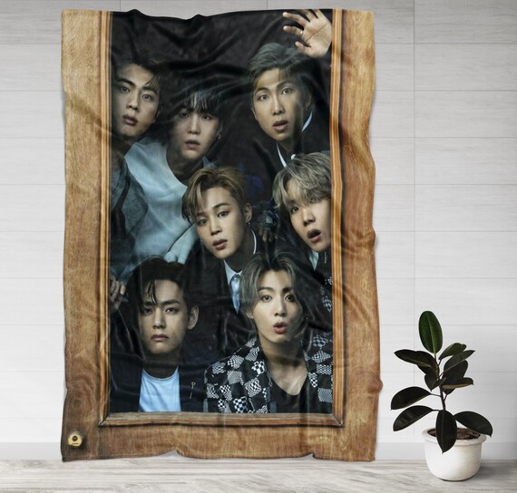 BTS Fleece Blanket K Pop Blanket Gift for Kpop Fans Kpop - Etsy