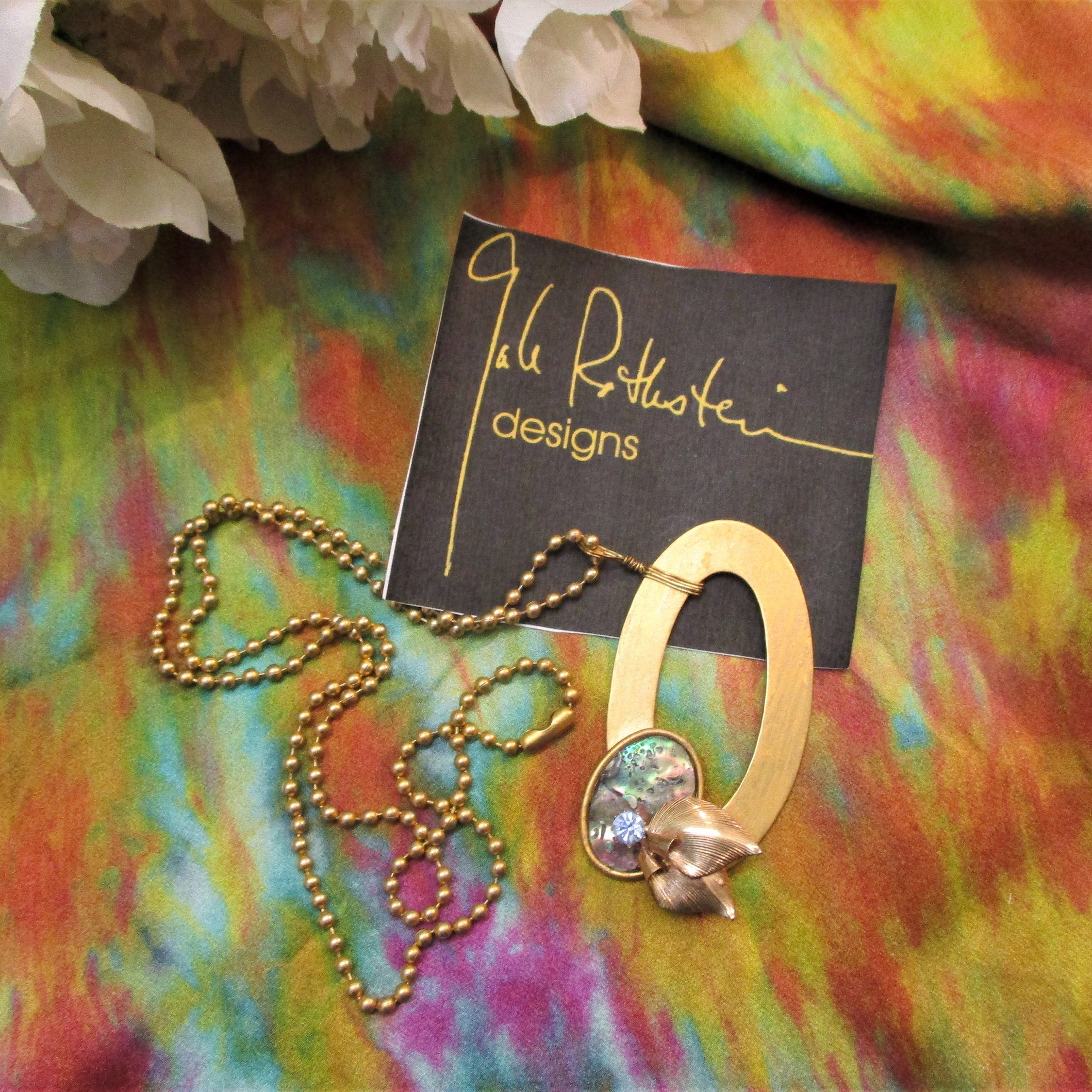 Gale ROTHSTEIN II Pendant Necklace Vintage Designer - Etsy