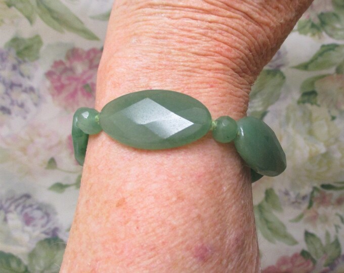 RALPH LAUREN Bracelet ~ RLL Jade Glass Gold Plate Large Bead Bracelet ...