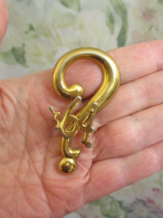 RARE 64,000 Dollar Question Game Show Brooch~VINTAGE … - Gem