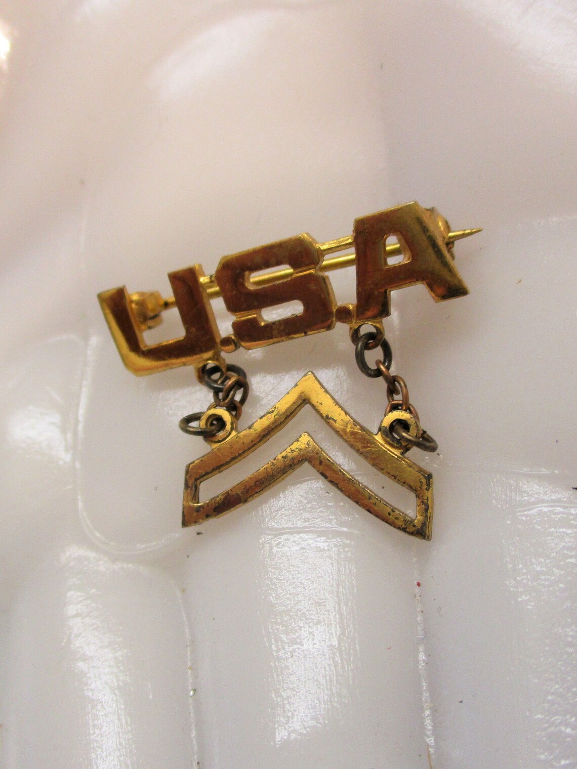 Sterling WWII US Army Corporal Sweetheart Pin 1940s Home | Etsy