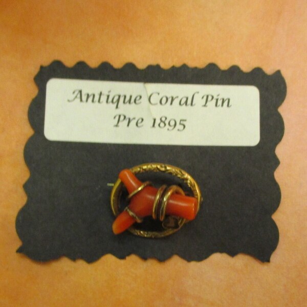 Coral Pin - Etsy