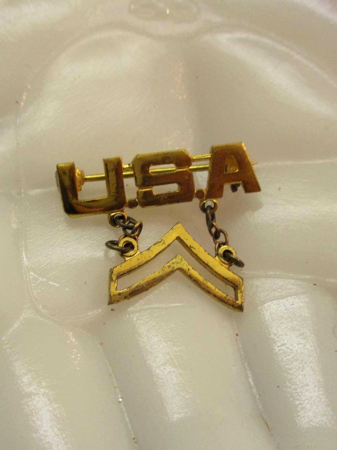 Sterling WWII US Army Corporal Sweetheart Pin 1940s Home | Etsy