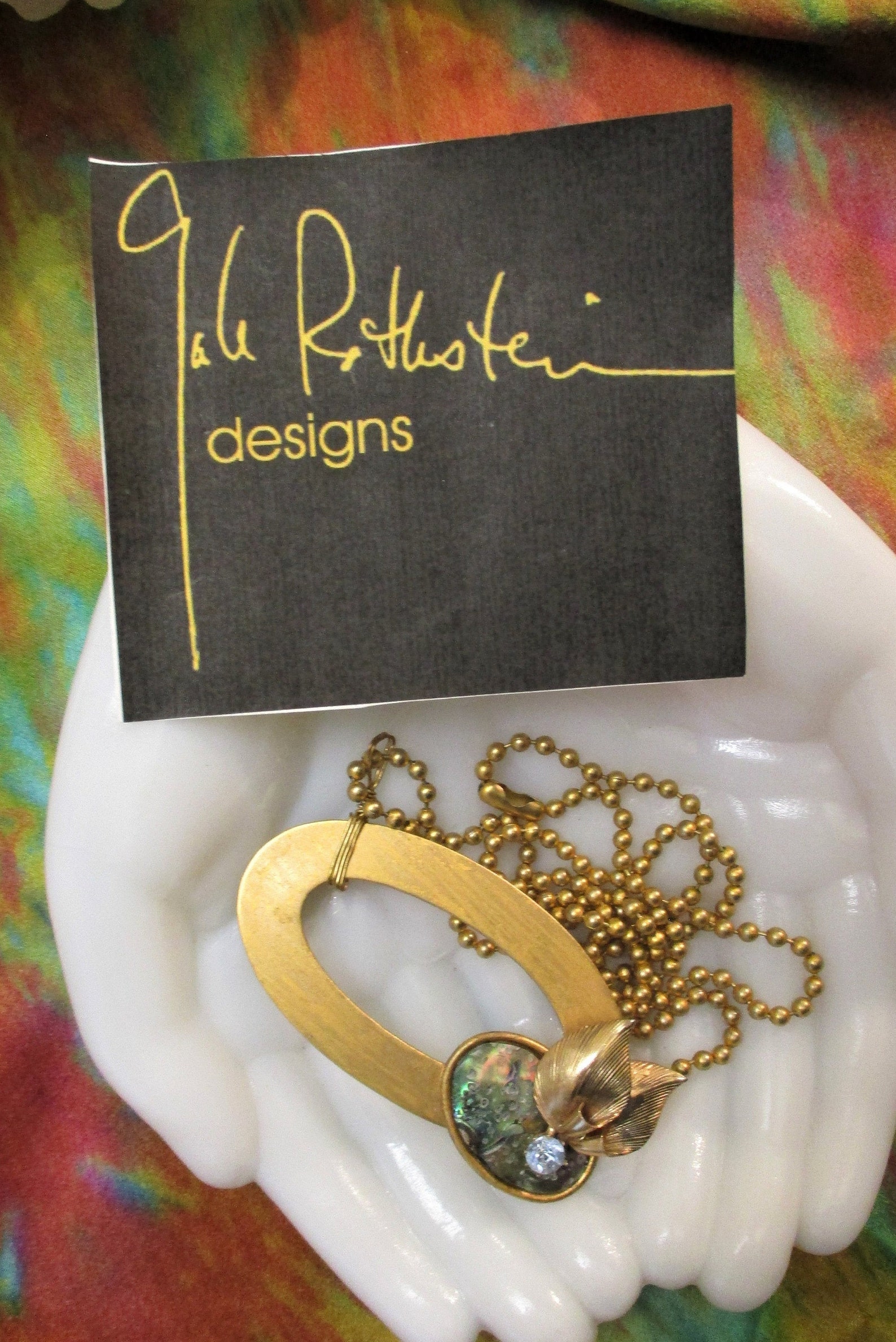 Gale ROTHSTEIN II Pendant Necklace Vintage Designer - Etsy