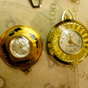 VINTAGE MECHANICAL Pocket Watch Pendant Watch Lot for Repair Parts ...