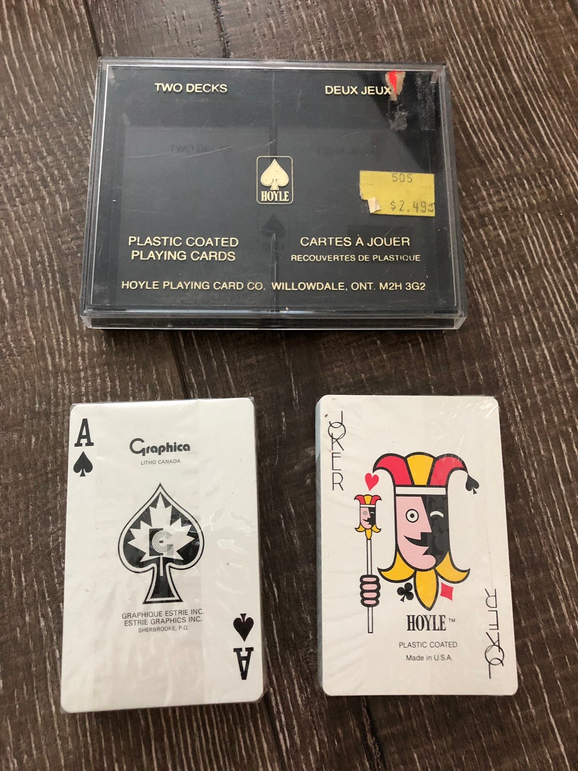 Set of Two Vintage Playing Card Decks Featuring a Canadian - Etsy