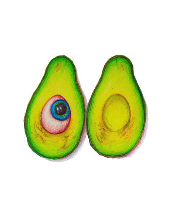 The Pit Colored Pencil Drawing Print | Etsy