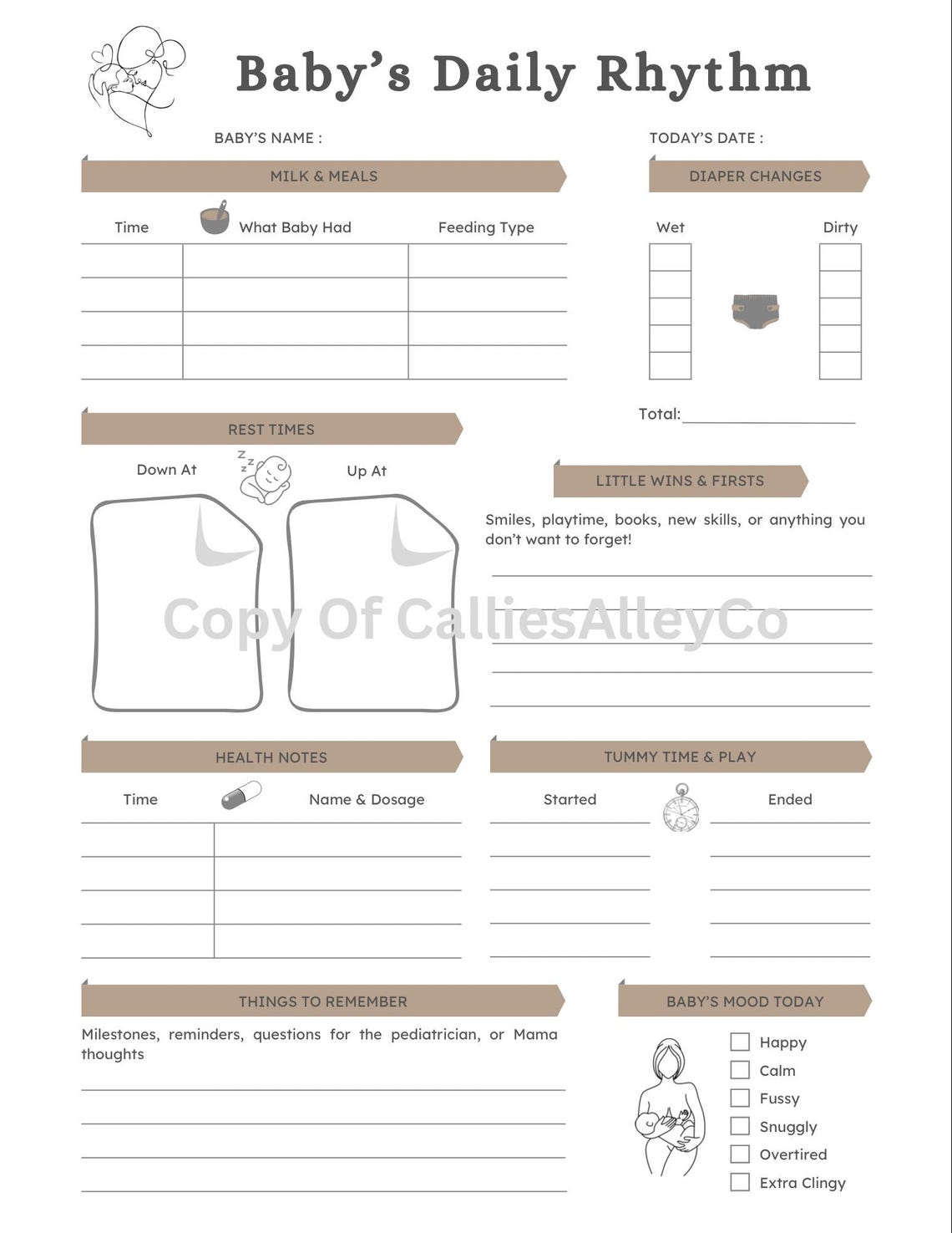 Labor and Delivery Planning Bundle | Hospital Bag Checklist | Newborn ...