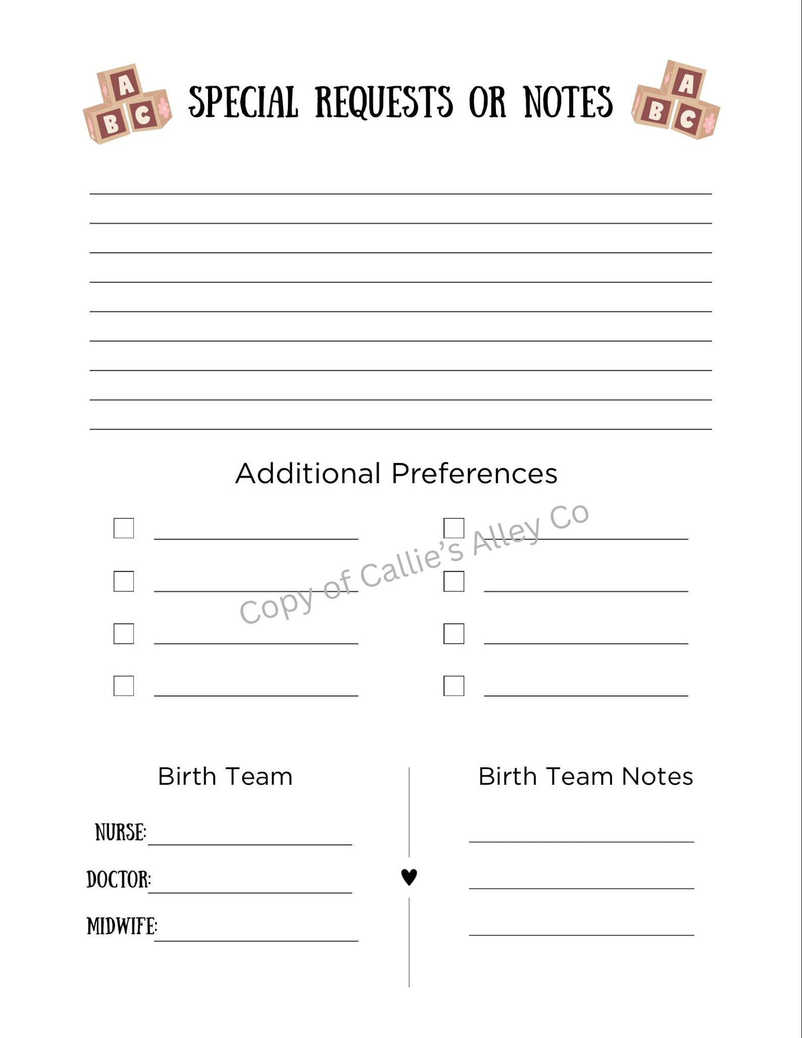 Labor and Delivery Planning Bundle | Hospital Bag Checklist | Newborn ...