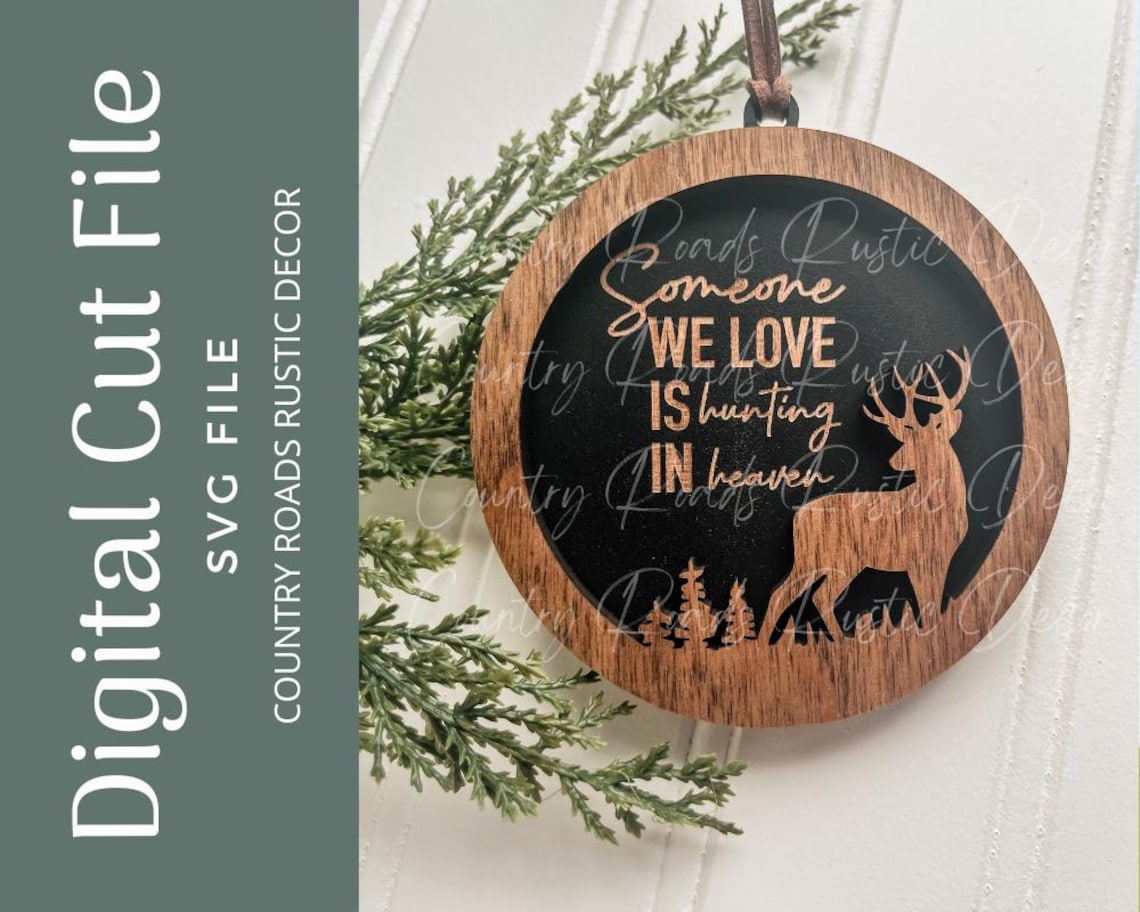 Hunting in Heaven, Ornament SVG (digital Download ONLY) - Etsy