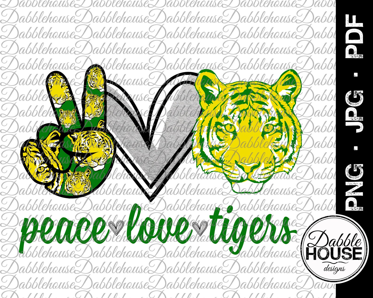 Peace Love Tigers · Instant Digital Download · Sublimation Design · PNG ...