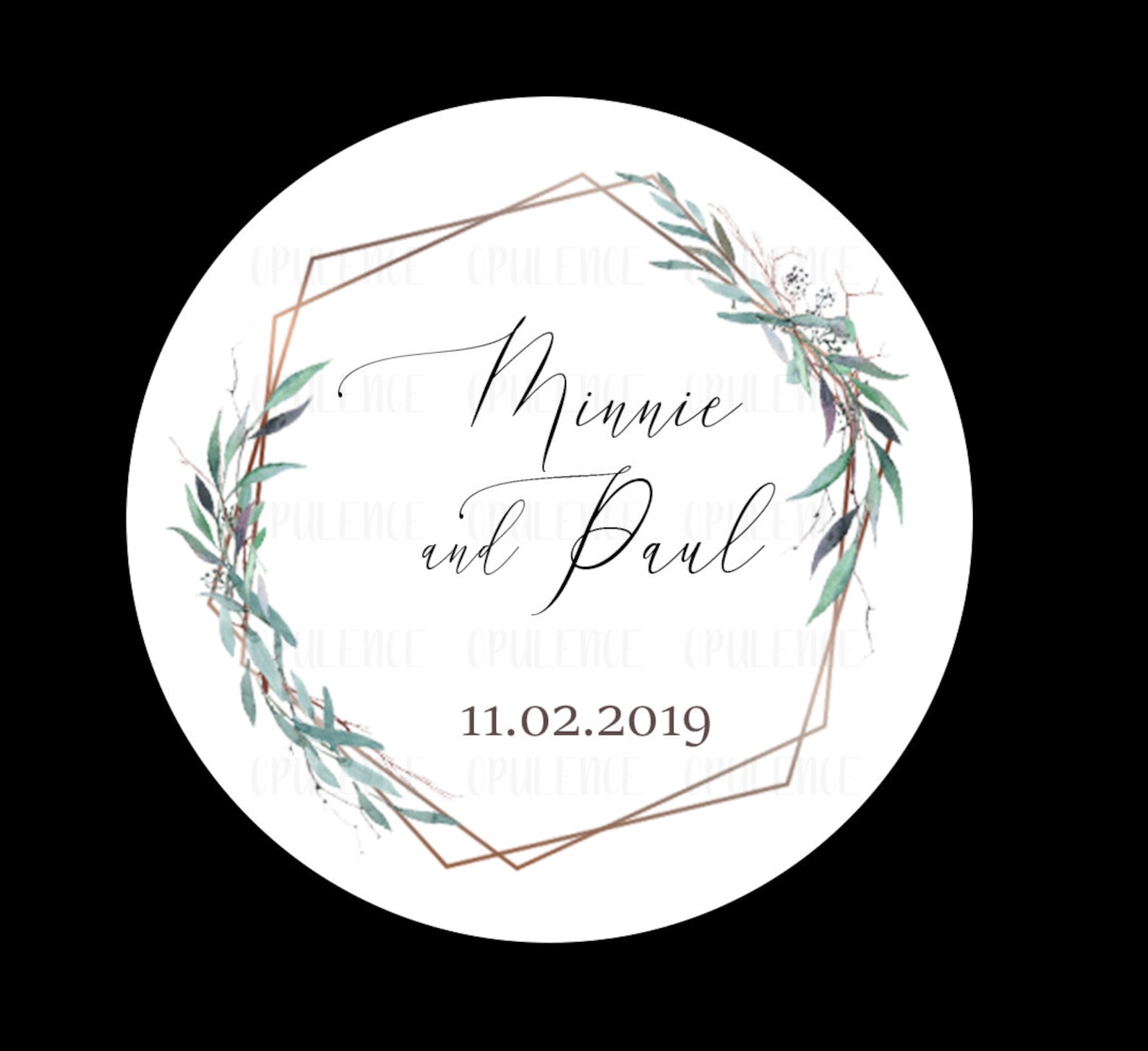 Cute Rustic Hexagon Labels Template - Png & Psd - Etsy