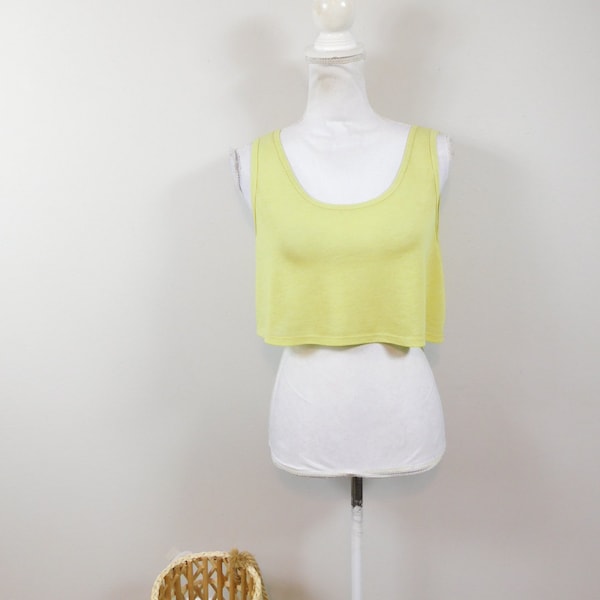 Lime Green Crop Top - Etsy