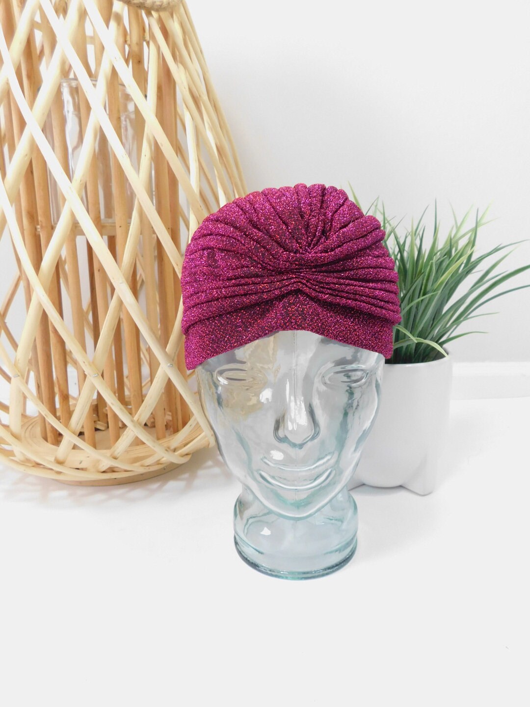 Vintage 90s Red Black Metallic Glitter Thread Fitted Hat Thin Polyester ...