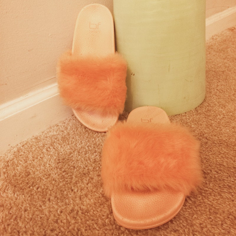 Fluffy Slides - Etsy