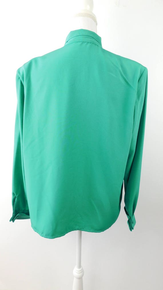 Vintage 80s Susan Hutton Kelly Green Embroidered Hidd… - Gem