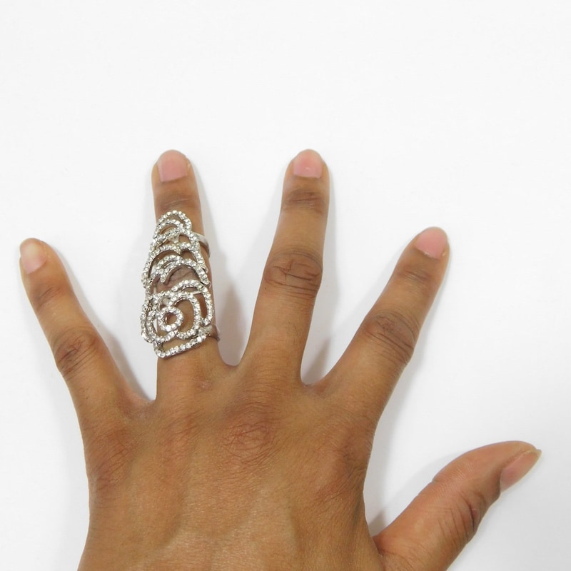 Rhinestone Stretch Ring - Etsy