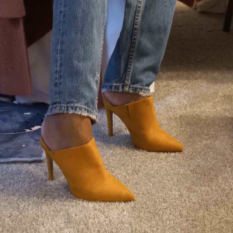 Mustard Heels - Etsy