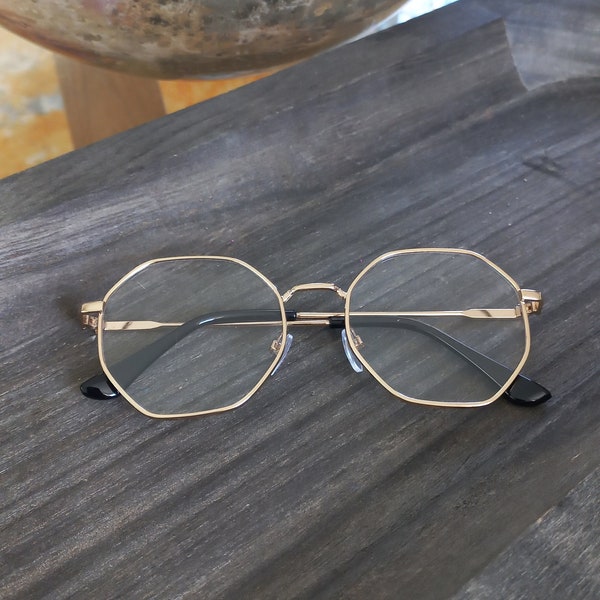 Octagon Eyeglasses - Etsy