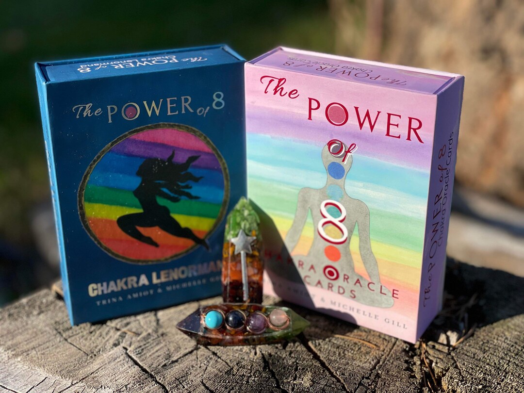 Set of Chakra Lenormand + Oracle Cards With My L’il Chakra Wand - Etsy