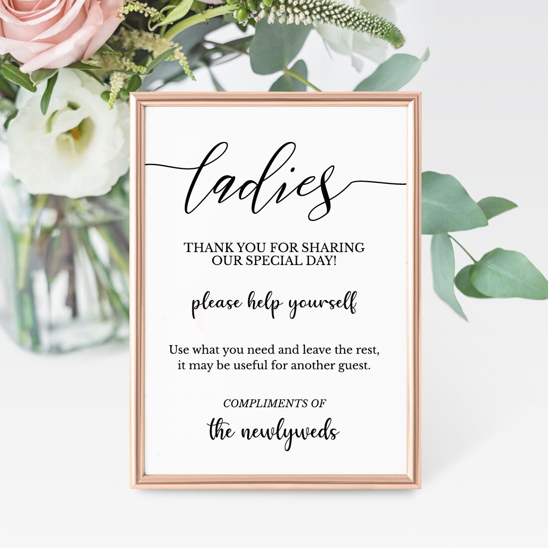 Wedding Bathroom Sign Wedding Bathroom Basket Sign Wedding - Etsy