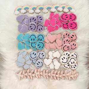 Smiley Face Patch Adhesive Chenille Patch Smiley Face Chenille Patches ...