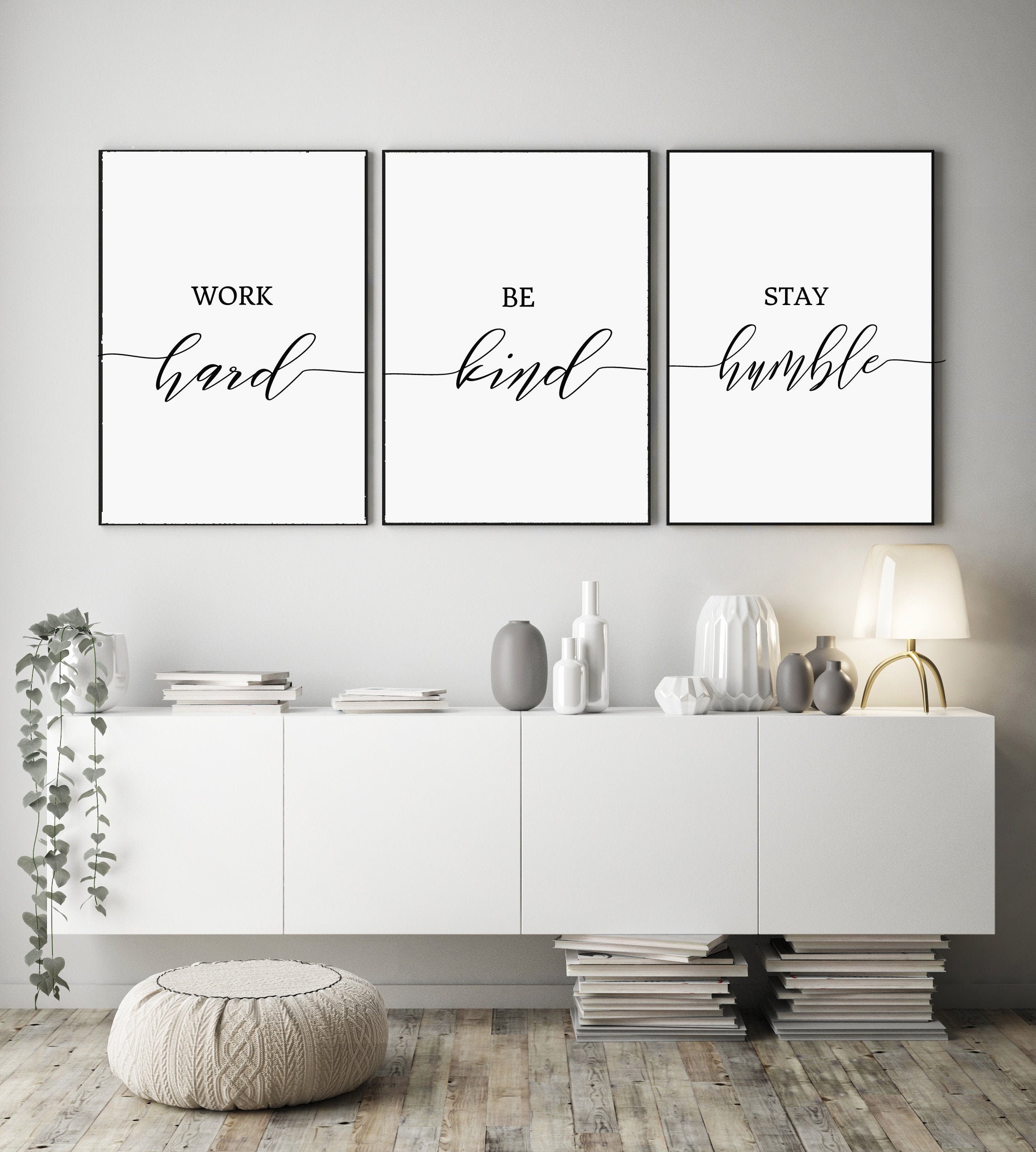 Office Wall Art Svg Office Wall Decor Svg Work Hard Be Kind - Etsy