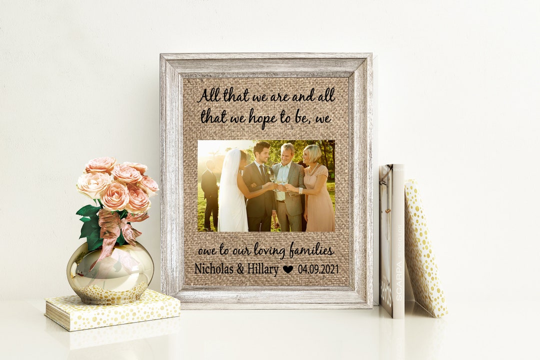 Parents Wedding Gift From Bride and Groom Wedding Gifts for Parents ...